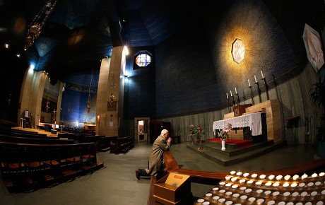 Man Prays On St Roberto Bellarmino Editorial Stock Photo - Stock Image ...