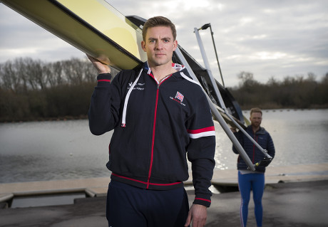 Pete Reed training at the Redgrave-Pinsent Rowing Lake, Caversham ...