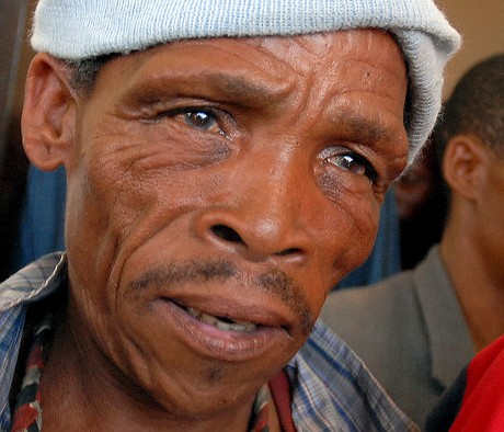 Basarwa San Bushman Weeps He Walks Editorial Stock Photo - Stock Image ...