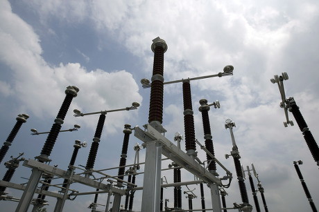 High Voltage Circuitbreakers On Display Siemens Editorial Stock Photo ...
