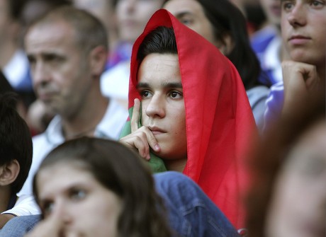 Portuguese Fan Shows His Sadness Parc Editorial Stock Photo - Stock ...
