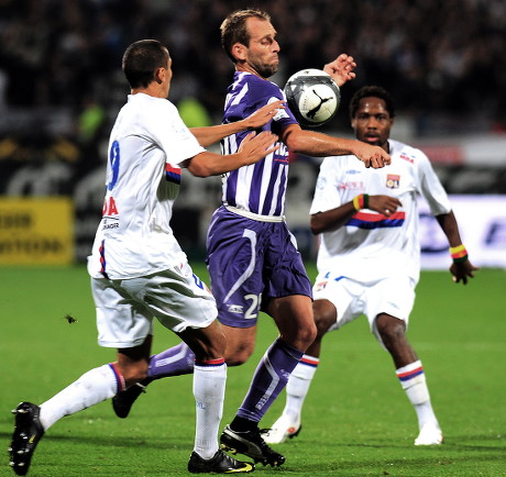 Yannis Tafer Lyon L Fights Ball Editorial Stock Photo - Stock Image ...