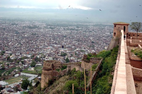 View Srinagar City Hari Parbat Fort Editorial Stock Photo - Stock Image ...