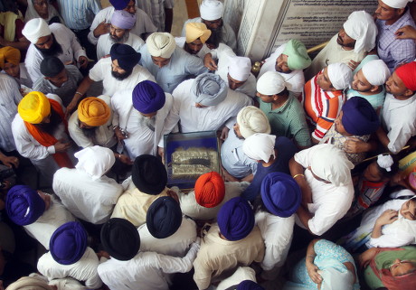 Sikh Devotees Carry Kalgi Plume Tenth Editorial Stock Photo - Stock ...