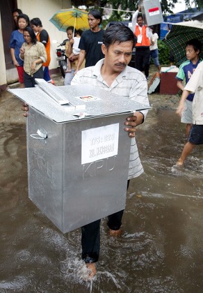 Official Carries Ballot Box After Hard Editorial Stock Photo - Stock ...