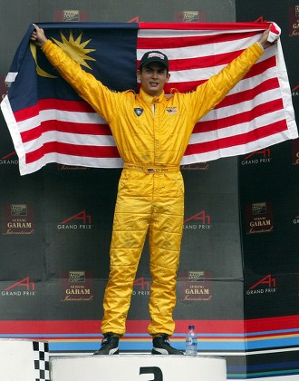 Malaysian Driver Alex Yoong Holds His Editorial Stock Photo - Stock ...