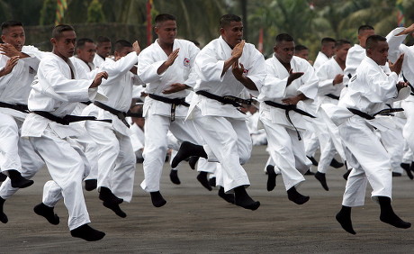 Indonesian Soldiers Perform Their Martial Art Editorial Stock Photo ...