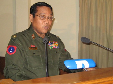 Myanmar Police Chief Brigadier General Khin Editorial Stock Photo ...