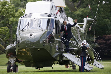 Us President Barack Obama Waves He Editorial Stock Photo - Stock Image ...