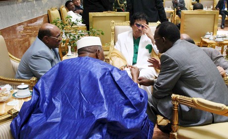 Libyan Leader Muammar Gaddafi C Sudanese Editorial Stock Photo - Stock ...