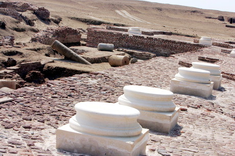 Remnants Ancient Theatre Archaeological Site Pelusium Editorial Stock ...