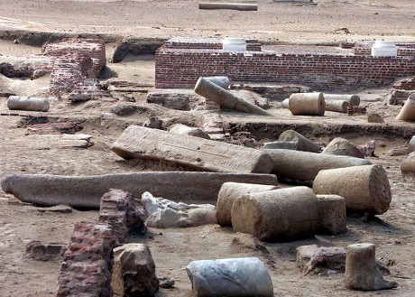 Remnants Ancient Theatre Archaeological Site Pelusium Editorial Stock ...