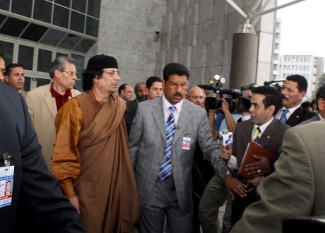 Libyan Leader Muammar Gaddafi Leaves 8th Editorial Stock Photo - Stock ...