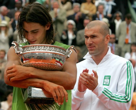 Spains Rafael Nadal Holds Trophy After Editorial Stock Photo - Stock ...