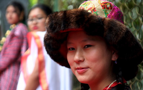 Indian Girl Dressed Traditional Lepcha Costume Editorial Stock Photo ...
