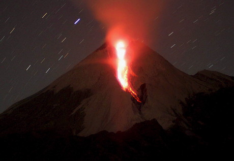 Mount Merapi Spews Pillar Hot Thick Editorial Stock Photo - Stock Image ...
