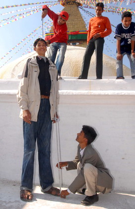 Rajan Adhikari Recognized Nepals Tallest Living Editorial Stock Photo ...