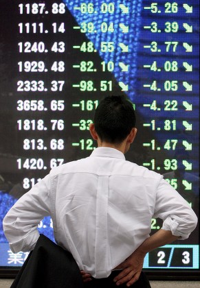 Japanese Businessman Looks Tokyo Stock Market Editorial Stock Photo ...