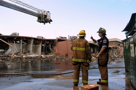 Firefighters Stand Front Fire Truck That Editorial Stock Photo - Stock ...