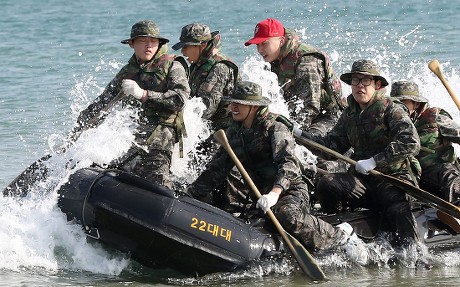 People Operate Combat Rubber Raiding Craft Editorial Stock Photo ...