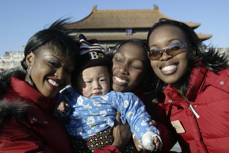 Africanmiss World Contestants Play Chinese Baby Editorial Stock Photo ...