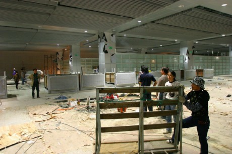 Construction Workers Labour Newly Expanded Checkpoint Editorial Stock ...