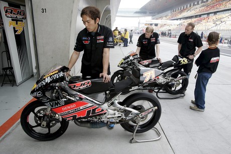 Mechanics Prepare Motorcyles During Free Practice Editorial Stock Photo ...