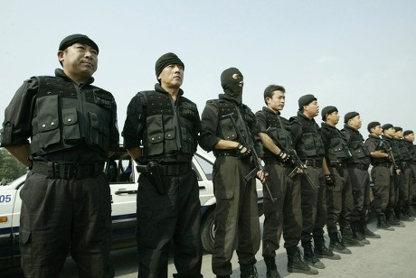 Members Chinese Police Swat Team Prepare Editorial Stock Photo - Stock ...