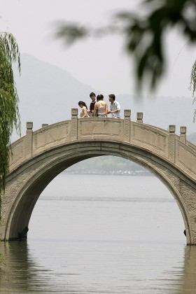 Visitors West Lake Enjoy Mild Weather Editorial Stock Photo - Stock ...