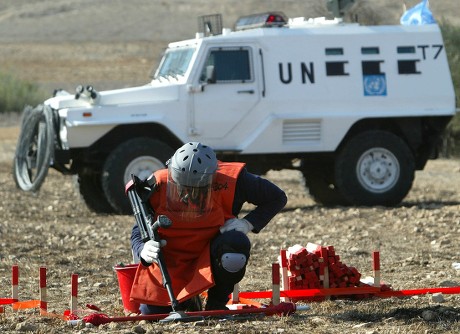 Specialised Personnel Search Mines During Demining Editorial Stock ...