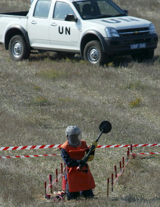 Member Mine Clearing Team Works On Editorial Stock Photo - Stock Image ...