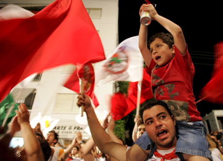 Supporters Akel Cyprus Leftwing Party That Editorial Stock Photo ...