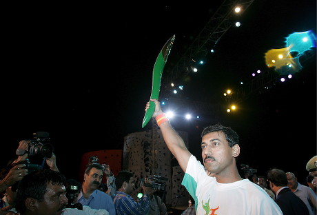 Indian Shooter Olympic Silver Medallist Rajyavardhan Editorial Stock ...