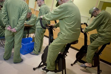 Two Elderly Prisoners Work Out On Editorial Stock Photo - Stock Image ...