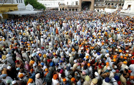 Indian Sikh Devotees Gather Premises Golden Editorial Stock Photo ...
