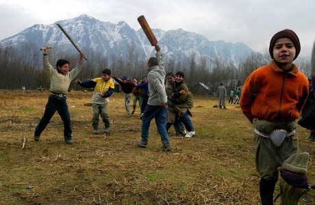 Kashmiri Children Celebrate Their Victory After Editorial Stock Photo ...