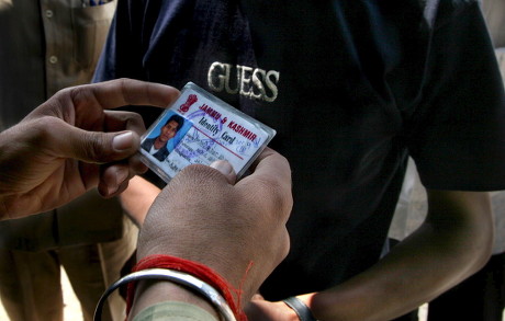 Indian Border Security Force Officer Checks Editorial Stock Photo ...