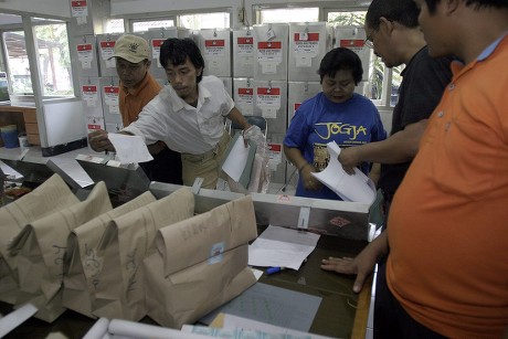 Several Workers Tidy Ballot Papers Prepare Editorial Stock Photo ...