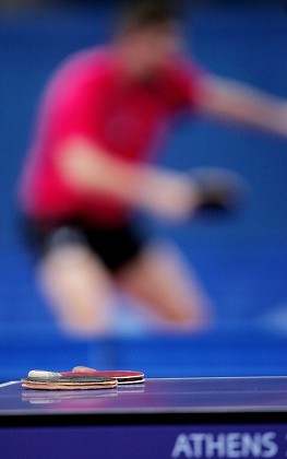 Two Table Tennis Paddles Lie On Editorial Stock Photo - Stock Image ...