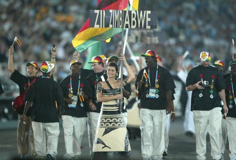 Members Zimbabwes Olympic Team Parade During Editorial Stock Photo ...
