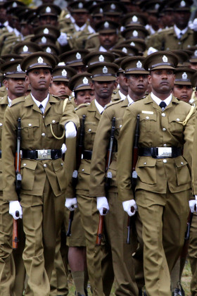 Sri Lankan Prison Guards During Their Editorial Stock Photo - Stock ...