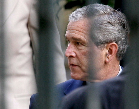 Us President George W Bush Looks Editorial Stock Photo - Stock Image ...