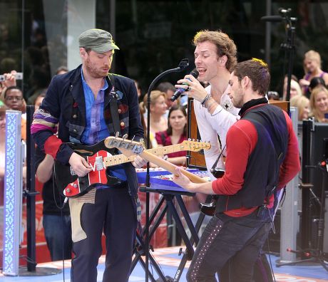 Coldplay performing on 'The Today Show' in New York, America - 27 Jun ...