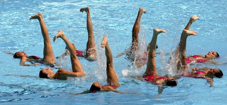Team Spain Competes Synchronized Swimming Freecombination Editorial ...