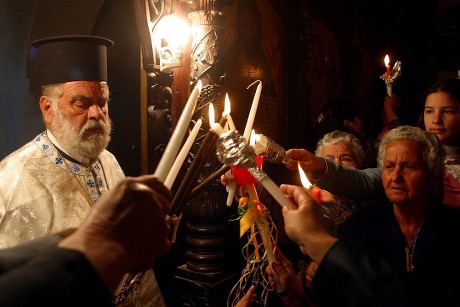 Enclaved Greek Cypriot Orthodox Celebrate Resurrection Editorial Stock ...