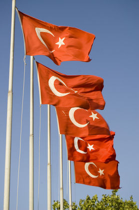Turkish National Flags Turkey Editorial Stock Photo - Stock Image ...