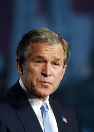 Us President George W Bush Delivers Editorial Stock Photo - Stock Image ...