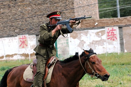 Peoples Liberation Army Pla Cavalry Soldier Editorial Stock Photo ...