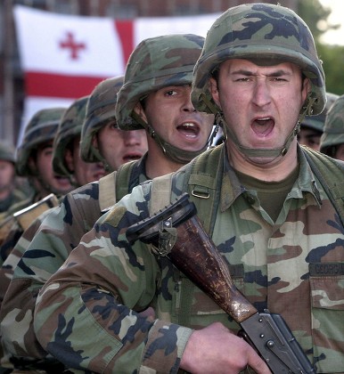Georgian Special Forces Parade Carry Georgian Editorial Stock Photo ...