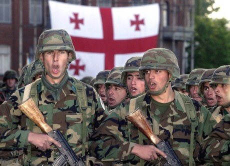Georgian Special Forces Parade Carry Georgian Editorial Stock Photo ...